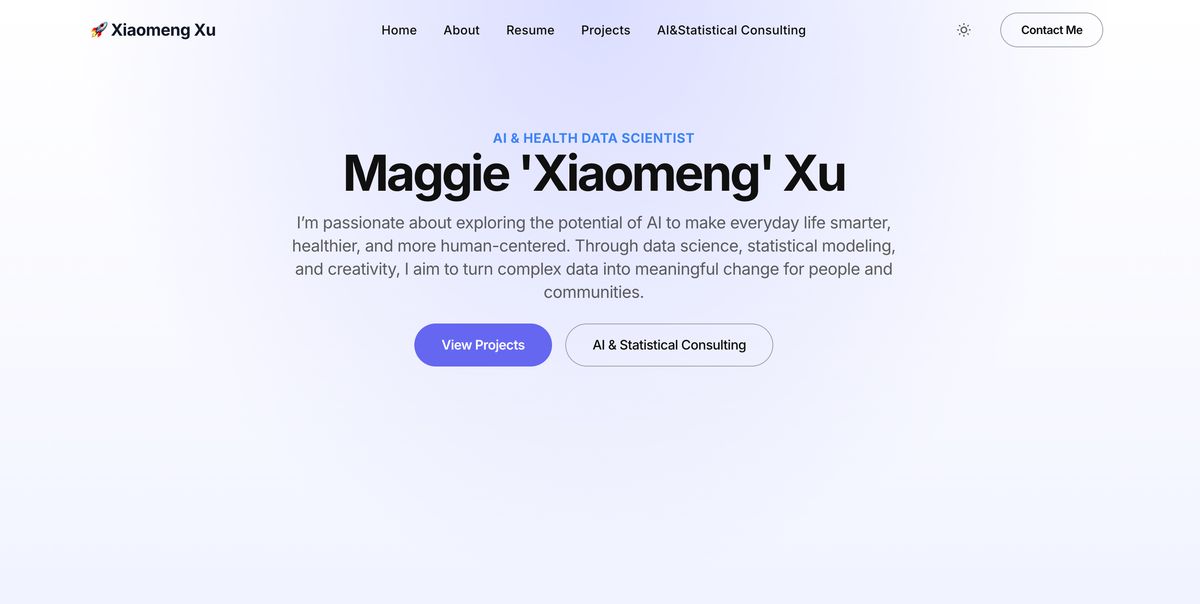 Maggie (Xiaomeng) Xu | Data & AI Portfolio — Xiaomeng Xu